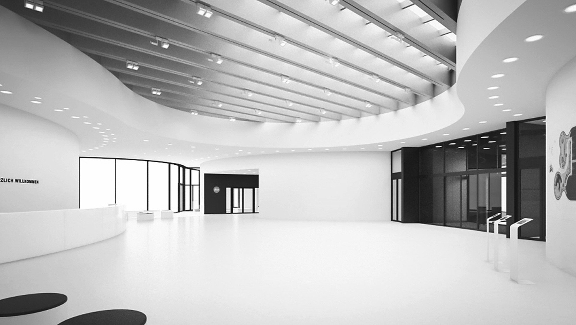 Firmenzentrale Leica Camera in Wetzlar Flachdach Büro und
