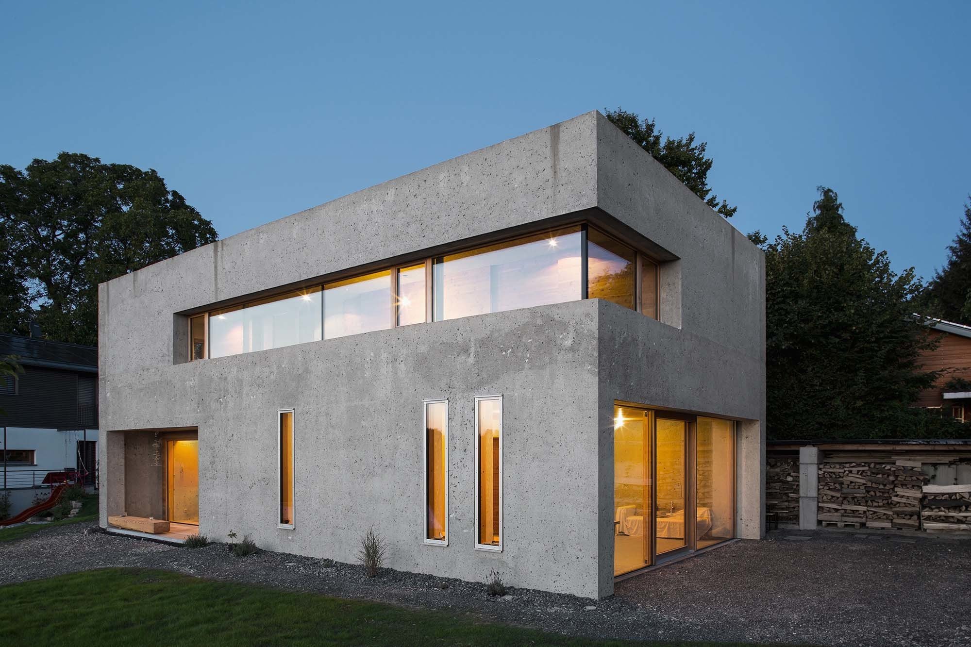 Wohnhaus in Weißensberg Beton Wohnen EFH Baunetz Wissen