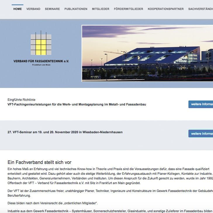 Verband für Fassadentechnik | Fenster und Türen | Beratungsstellen | BauNetz Wissen