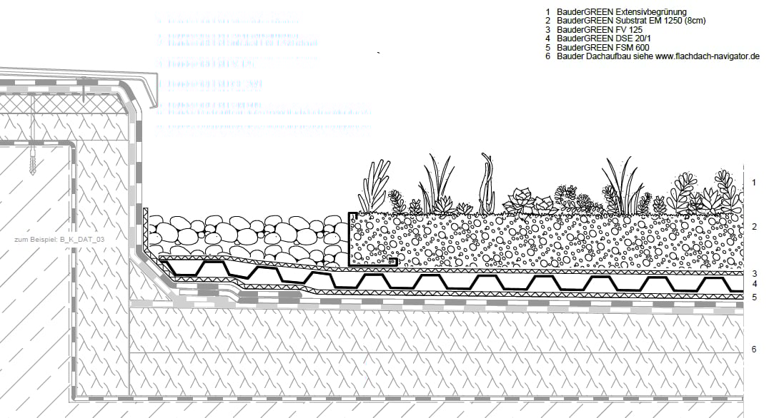 Dränschichten bei Dachbegrünungen | Flachdach | Gründächer | BauNetz Wissen