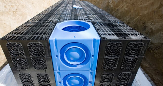 Regenwasserversickerung | Gebäudetechnik | Entwässerung | Baunetz_Wissen