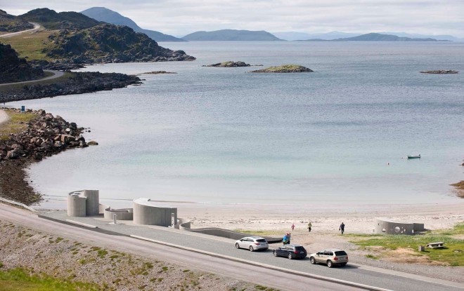 Rastplatz Selvika nahe Havøysund | Beton | Öffentlicher Raum | BauNetz ...