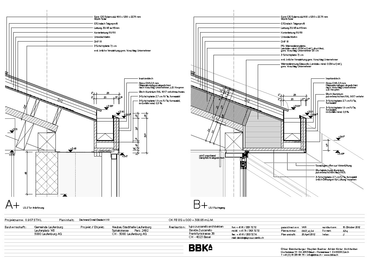Stadthalle Laufenburg | Geneigtes Dach | Kultur | Baunetz_Wissen