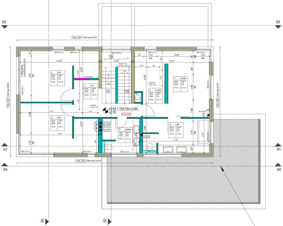 Wohnhausaufstockung in Bochum | Bauphysik | Wohnen | Baunetz_Wissen