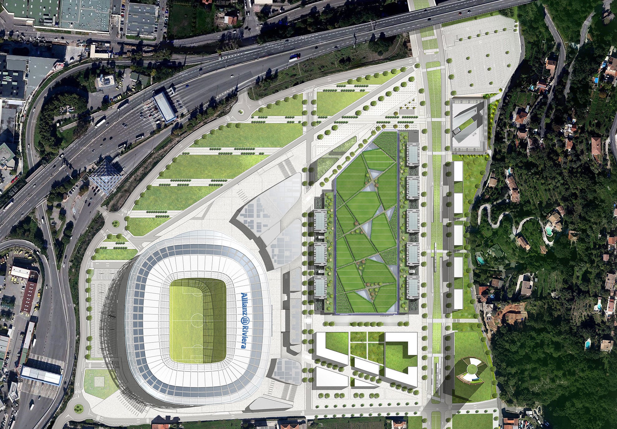 Allianz Riviera in Nizza | Gebäudetechnik | Freizeit/Sport | Baunetz_Wissen