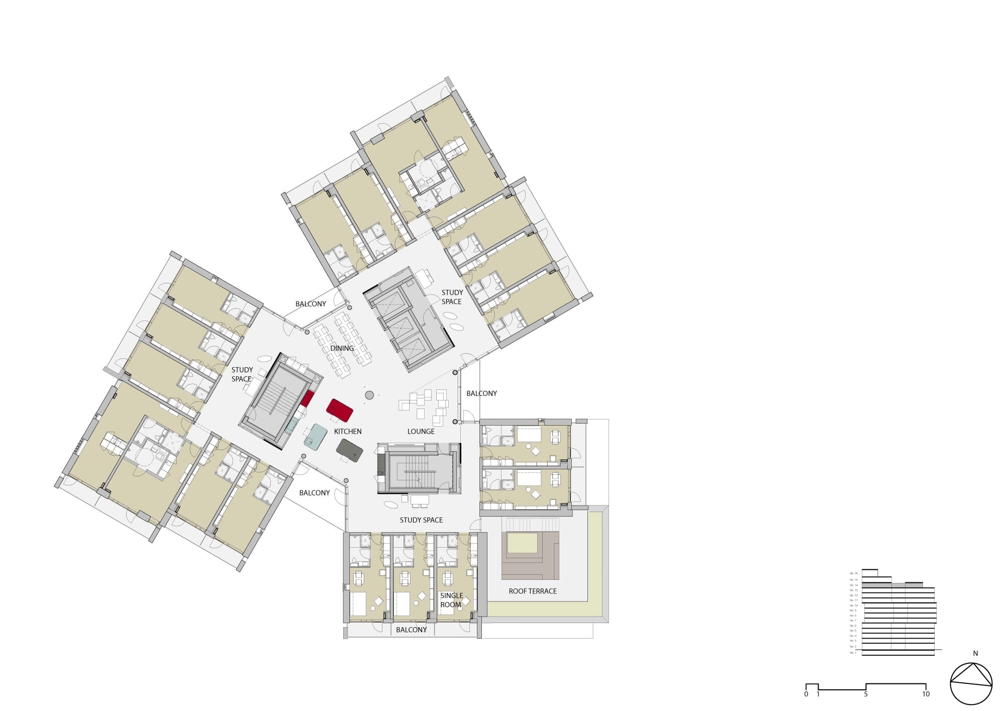 Studentenwohnheim Campus Kollegiet in Odense | Mauerwerk | Soziale ...