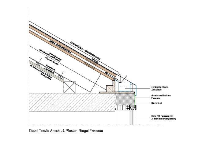 Fassade Holzbau Traufdetail Traufe Cladding Burgenland Tejados ...
