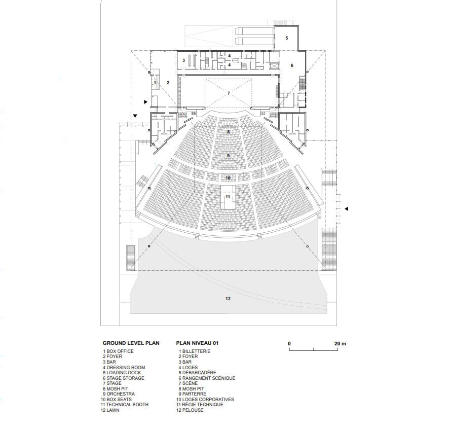 Amphithéâtre Cogeco in Trois-Rivières | Flachdach | Kultur und Freizeit ...