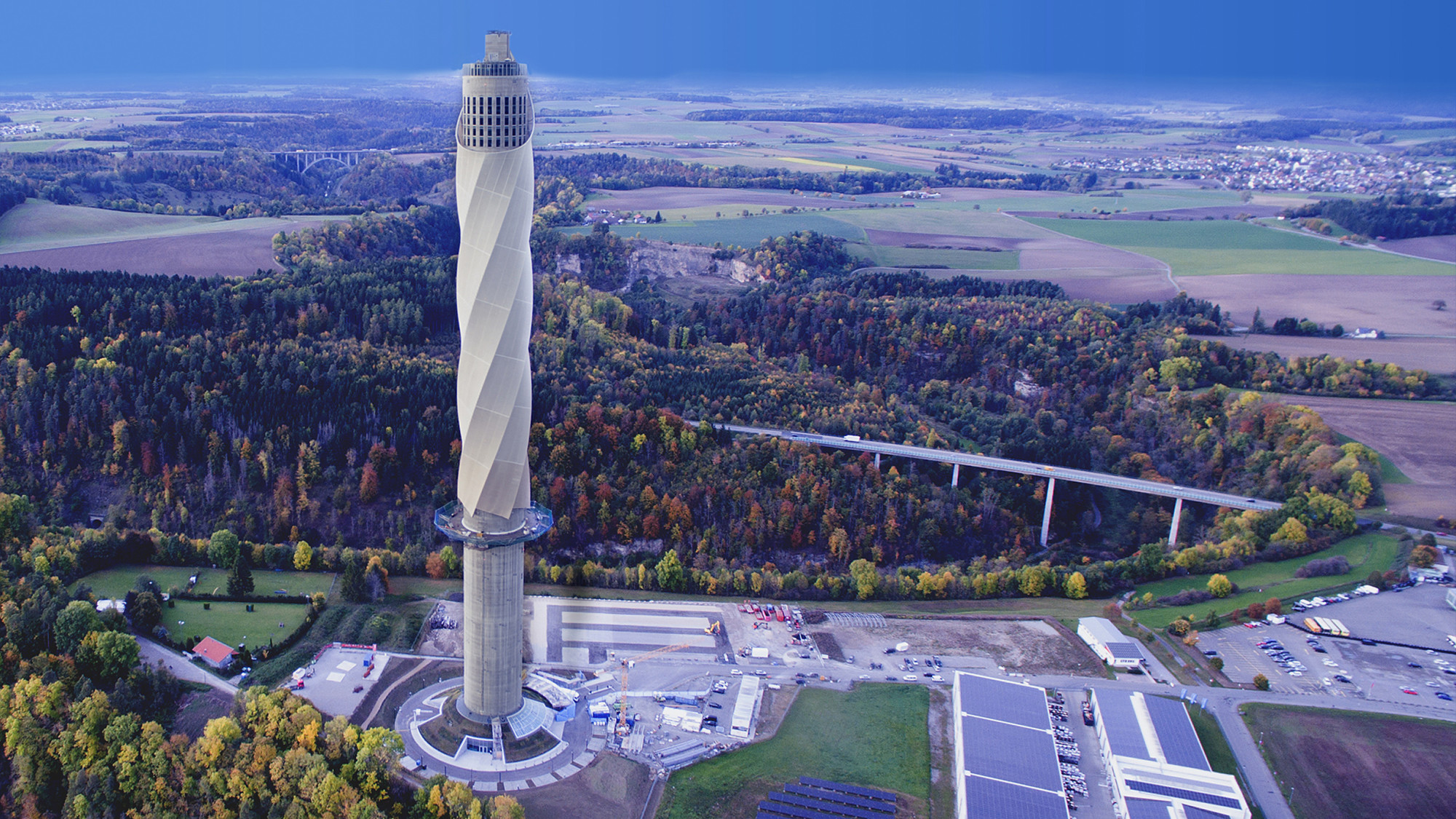 Testturm für Schnellaufzüge in Rottweil | Fassade | Gewerbe/Industrie ...