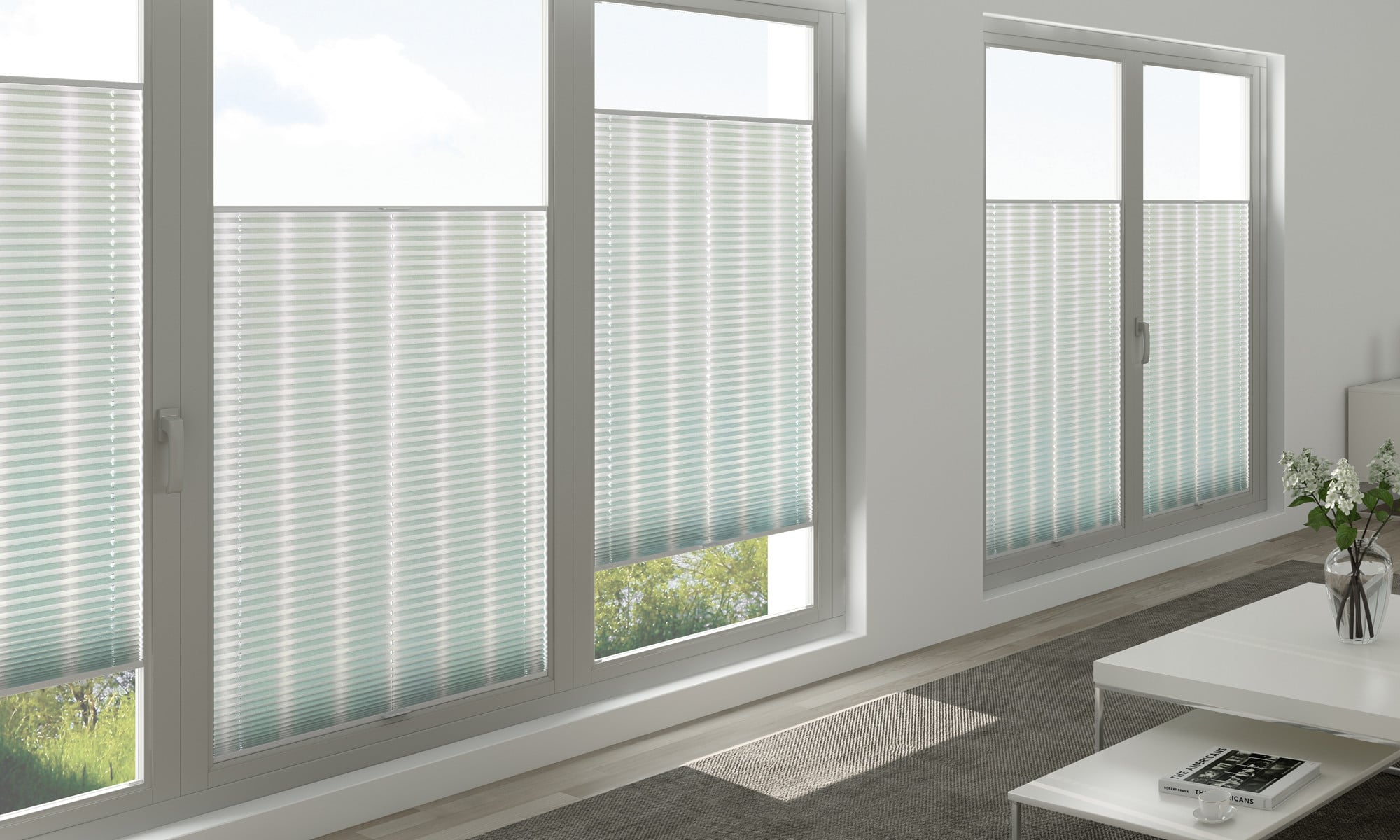 Plissee-Vorhänge in Struktur- und Farbvielfalt | Sonnenschutz ...