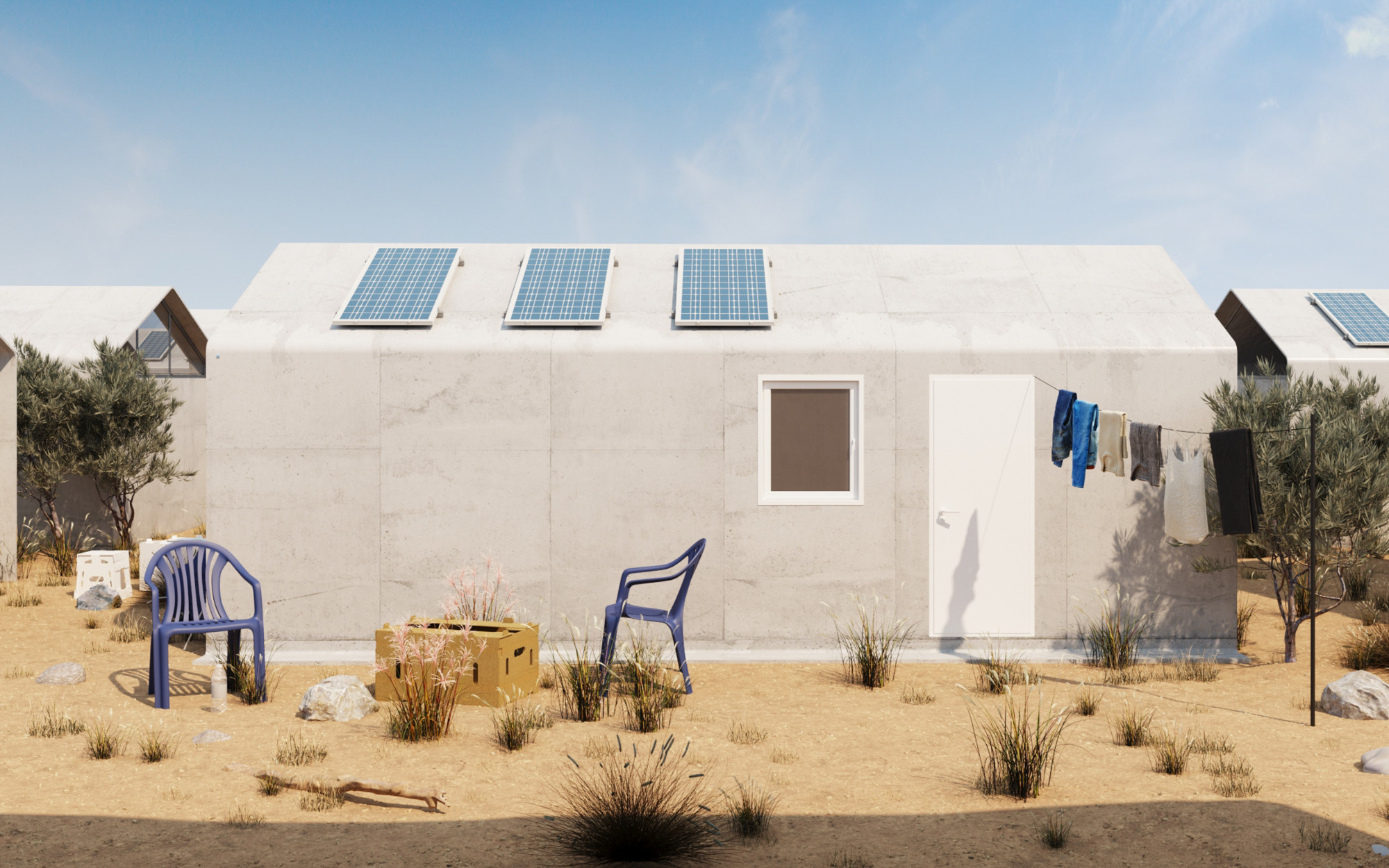 Notunterkunft aus gerolltem Beton | Beton | Produkte | BauNetz Wissen