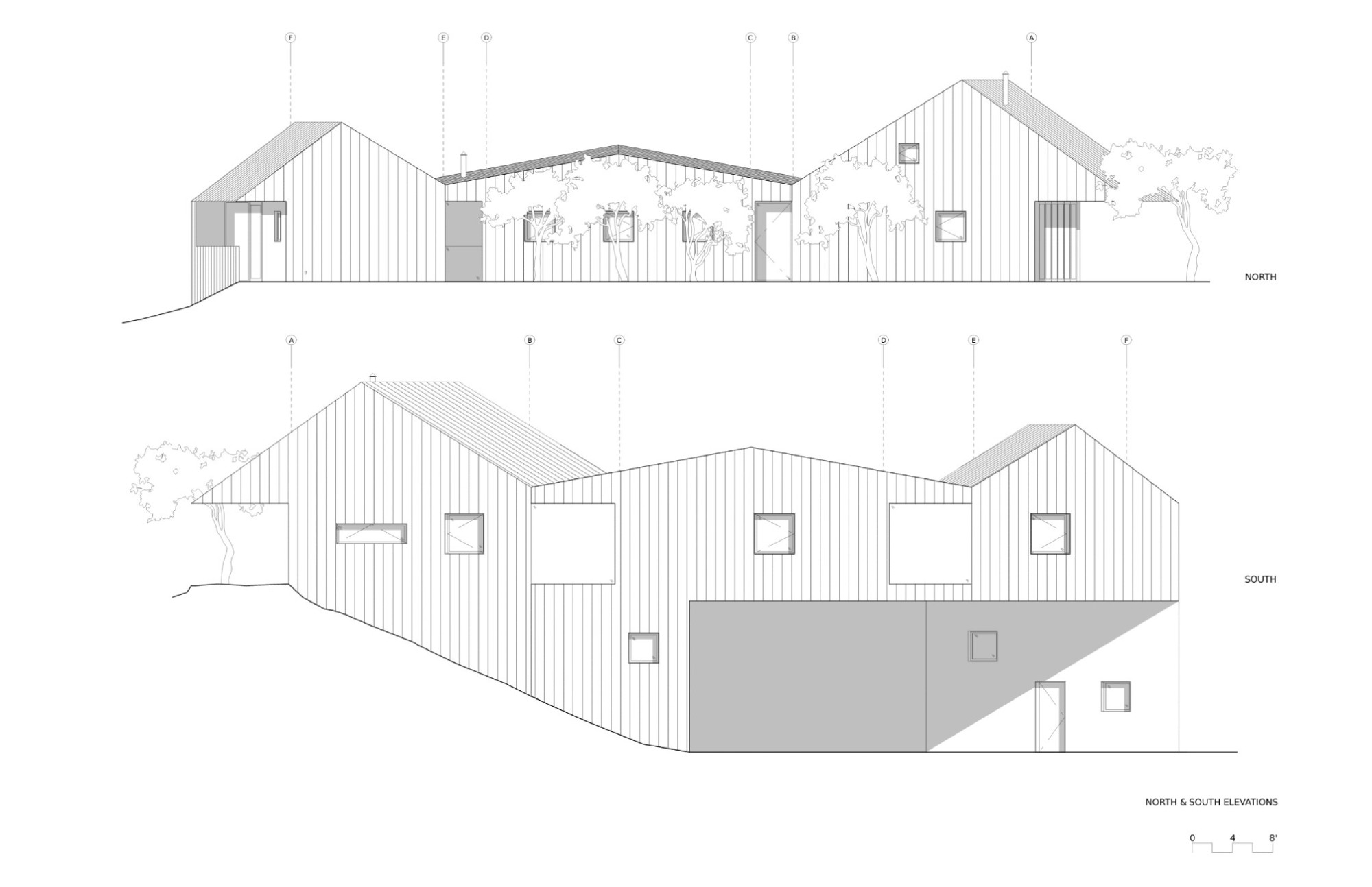 Wohnhaus Triple Barn House in Sonoma | Geneigtes Dach | Wohnen ...