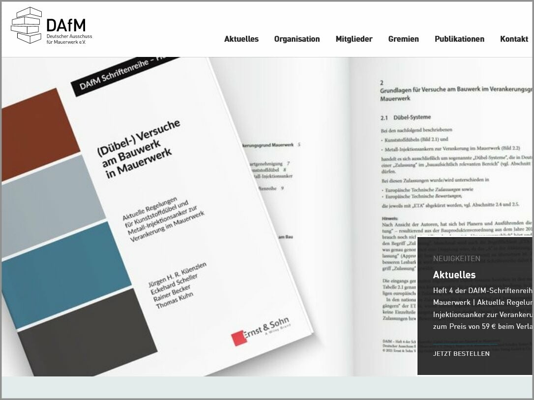 Deutscher Ausschuss für Mauerwerk (DAfM) | Mauerwerk | Beratungsstellen ...