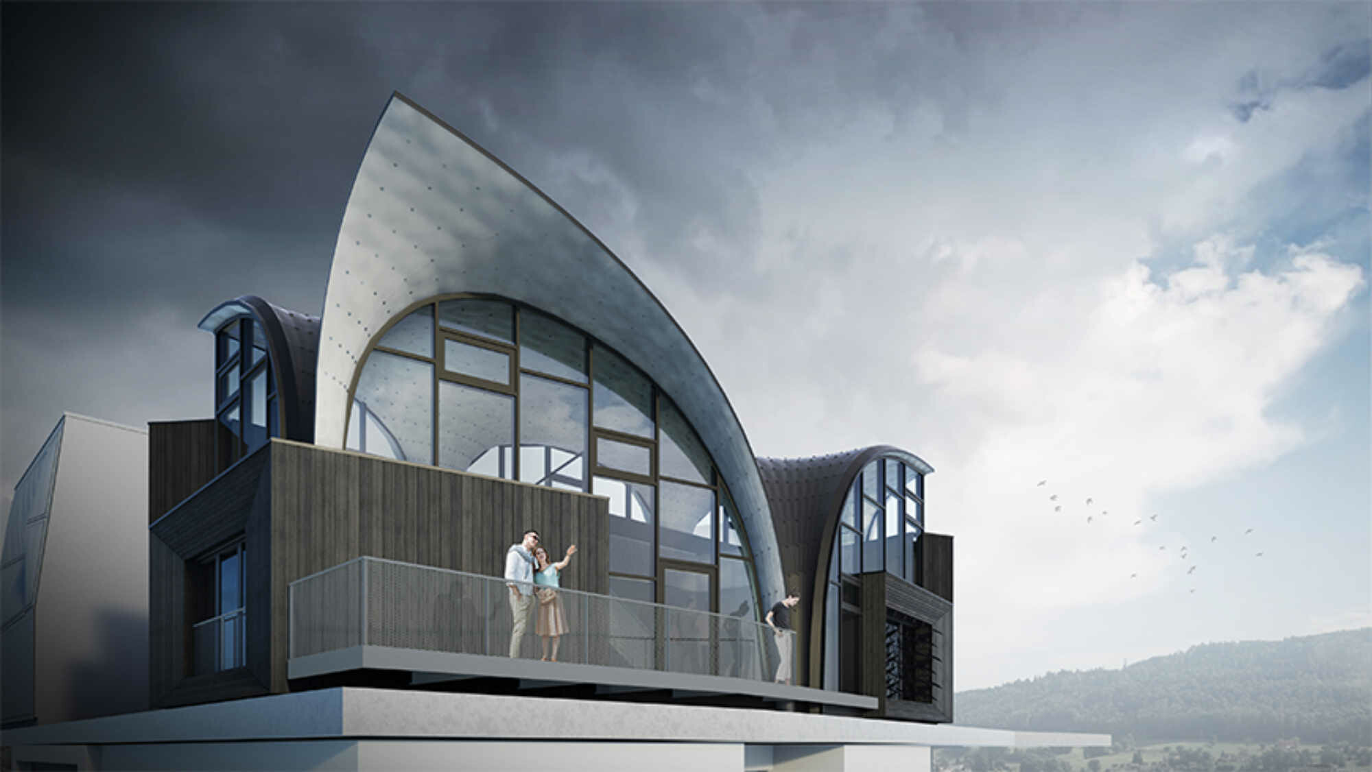 Dach der Forschungseinheit Hi-Lo in Dübendorf | Gerüste und Schalungen ...