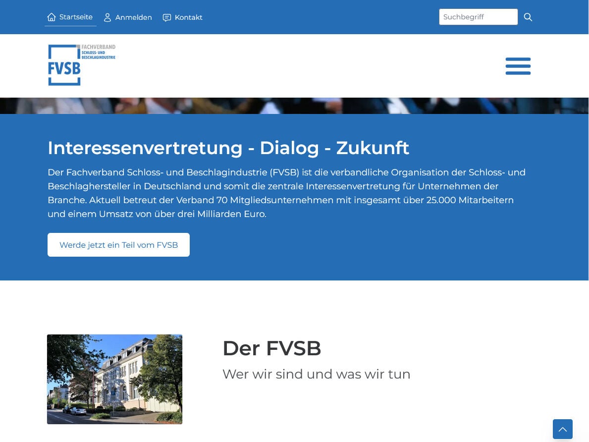 Fachverband der Schloss- und Beschlagindustrie (FVSB) | Beschläge ...