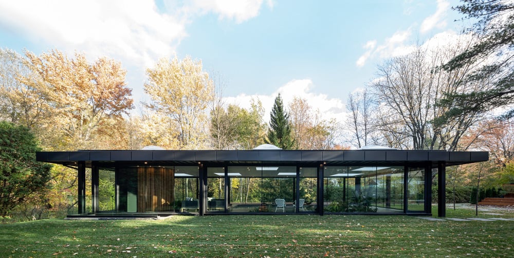 Badehaus Pavillon A bei Montreal | Glas | Sport/Freizeit | BauNetz Wissen