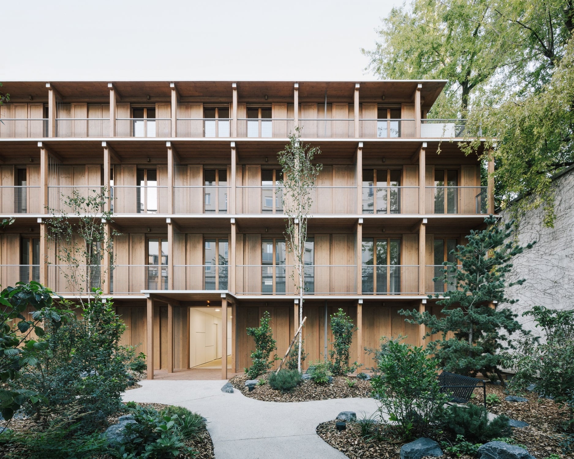 Geschosswohnungsbau in Paris | Holz | Wohnen | BauNetz Wissen