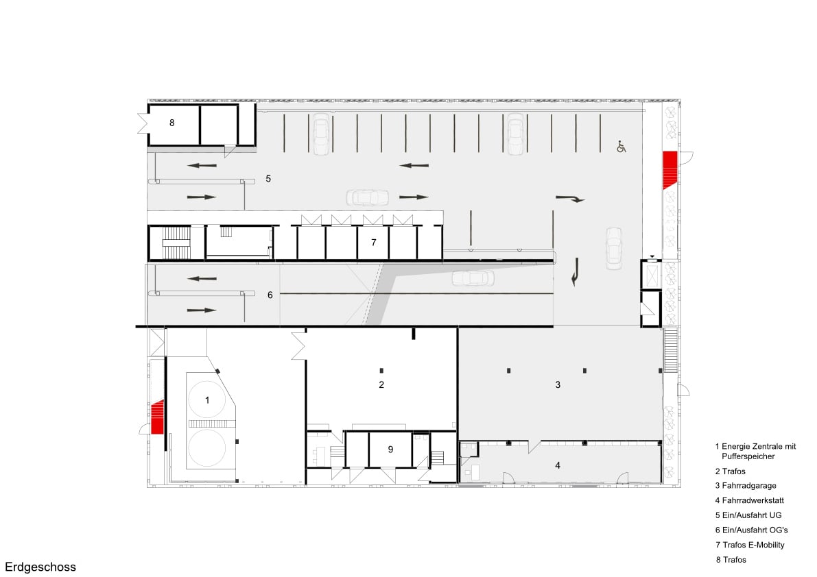 Parkhaus im Neckarpark in Stuttgart | Boden | Außenanlagen/Verkehr ...