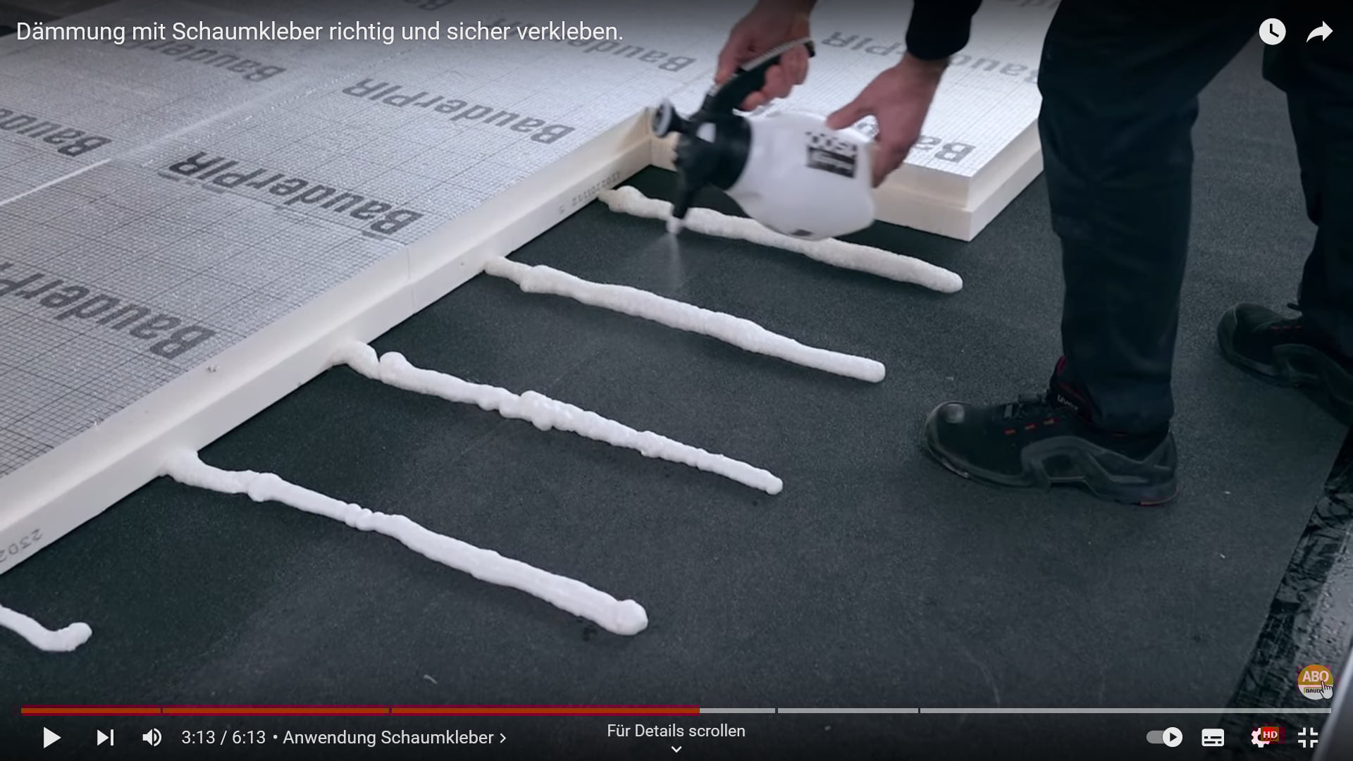 Video: Verkleben einer Flachdachdämmung | Flachdach | News/Produkte ...