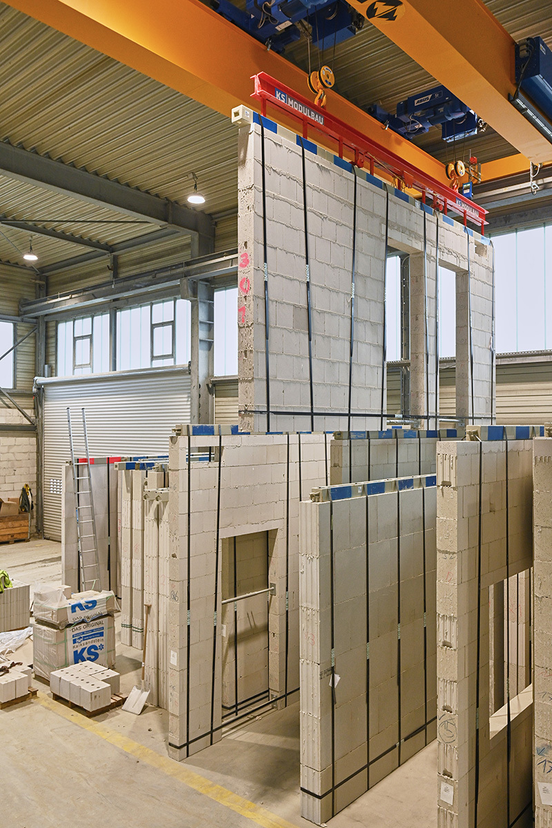 Elementbauweise mit Kalksandstein | Mauerwerk | Elementbauweise ...