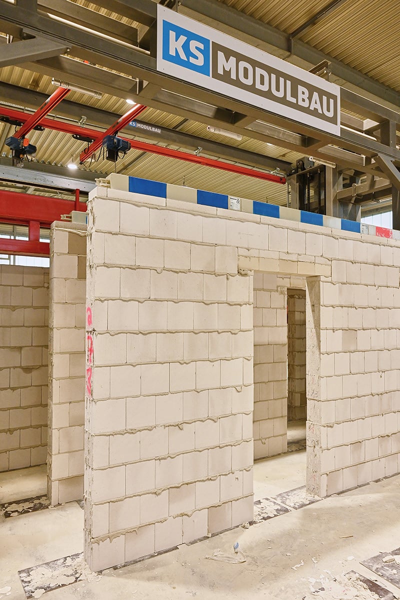 Modulbau mit Kalksandstein | Mauerwerk | Wand | BauNetz Wissen