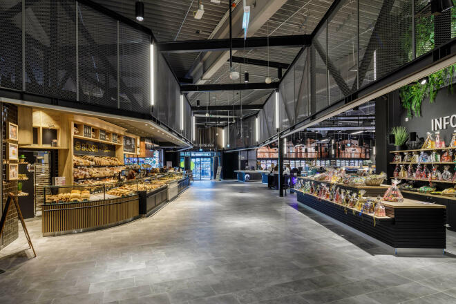 Supermarkt in Essen | Fliesen und Platten | Büro/Gewerbe | BauNetz Wissen