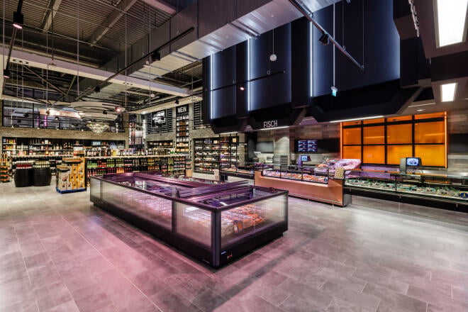Supermarkt in Essen | Fliesen und Platten | Büro/Gewerbe | BauNetz Wissen