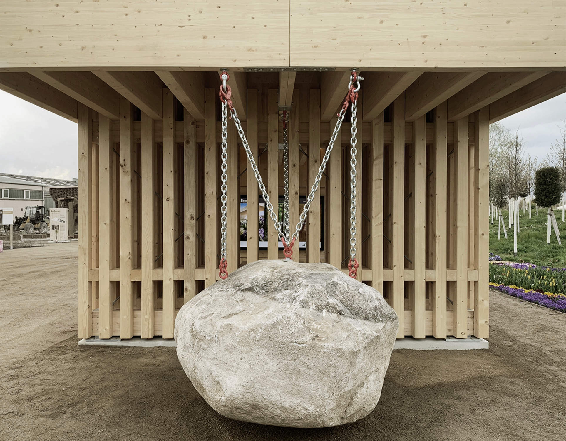 Pavillon Cantilever auf der BUGA 2023 in Mannheim | Sonnenschutz | Sonderbauten | Baunetz_Wissen