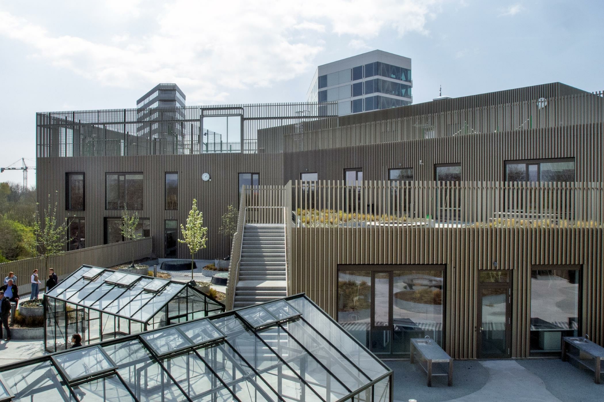 New Islands Brygge School in Kopenhagen | Flachdach | Bildung | BauNetz ...