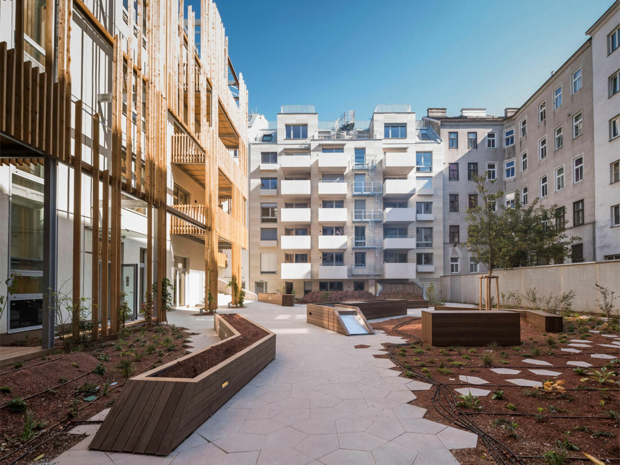 Wolfshof in Wien | Nachhaltig Bauen | Wohnen | BauNetz Wissen