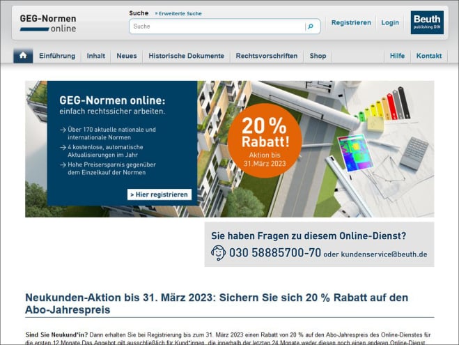 GEG-Normen online | Nachhaltig Bauen | Linkliste | Baunetz_Wissen
