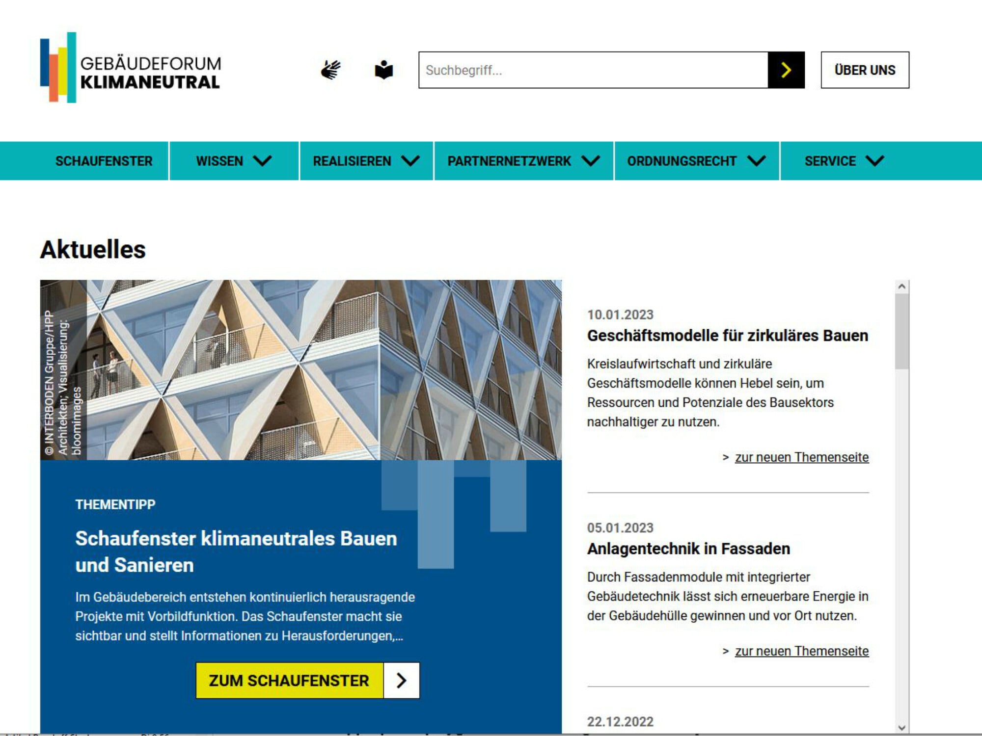 Gebäudeforum klimaneutral | Nachhaltig Bauen | Linkliste | Baunetz_Wissen