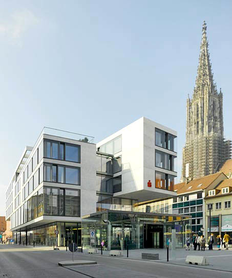 Sparkasse in Ulm | Beton | Büro/Verwaltung | Baunetz_Wissen