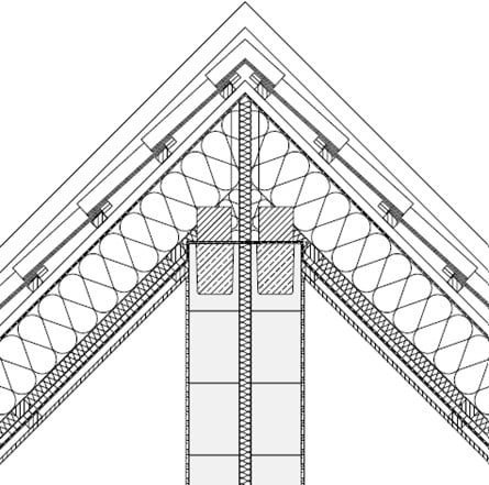 Anschluss Mauerwerk - Geneigtes Dach | Mauerwerk | Dach | BauNetz Wissen